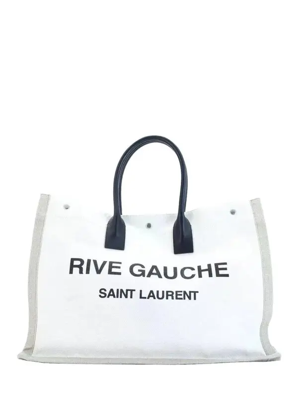 Saint Laurent Rive Gauche Shopper Large Tote Bag - Neutrals