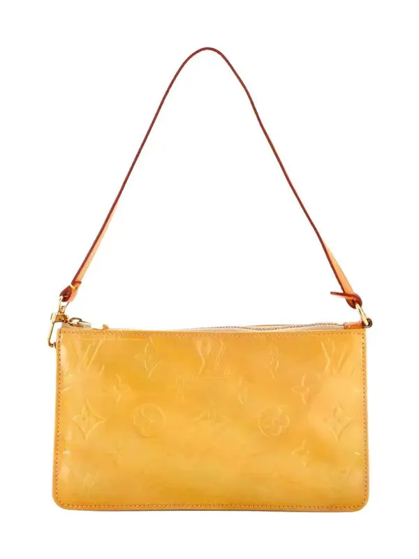 LOUIS VUITTON Lexington Pochette Monogram Vernis Clutch - Yellow