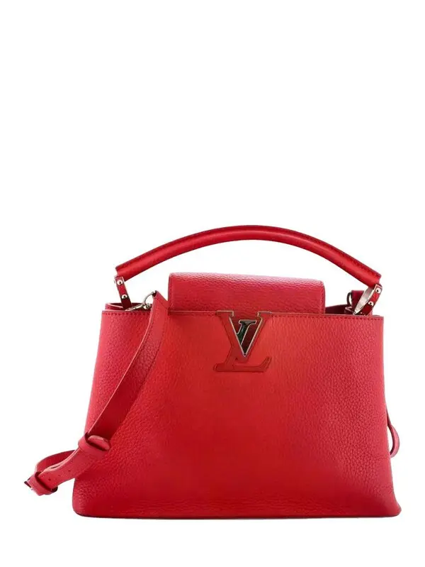 LOUIS VUITTON Capucines Pm Satchel - Red
