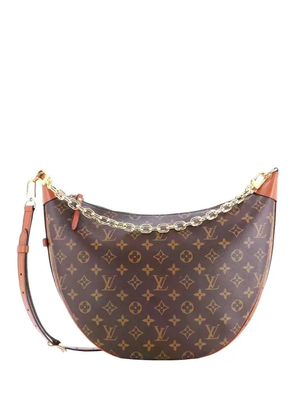 LOUIS VUITTON Loop Reverse Monogram Canvas Hobo Bag - Brown