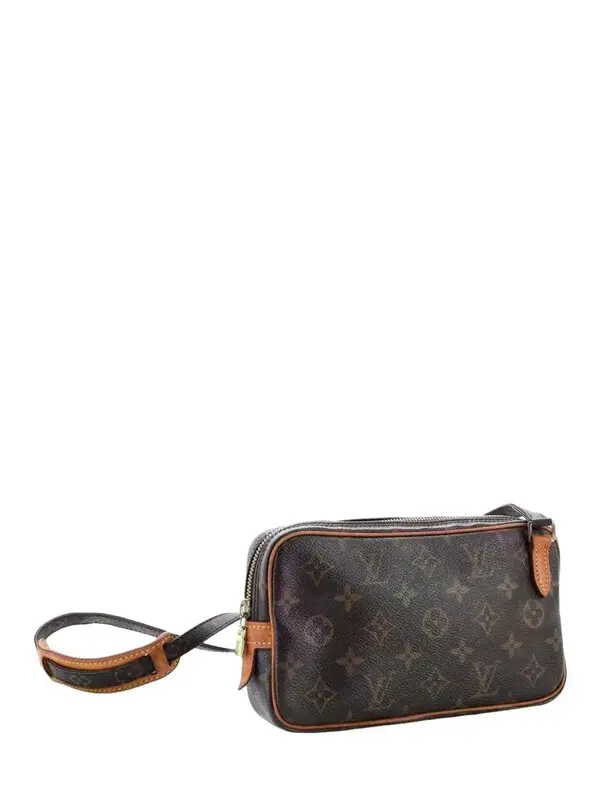 LOUIS VUITTON Pochette Marly Bandouliere Monogram Canvas - Brown