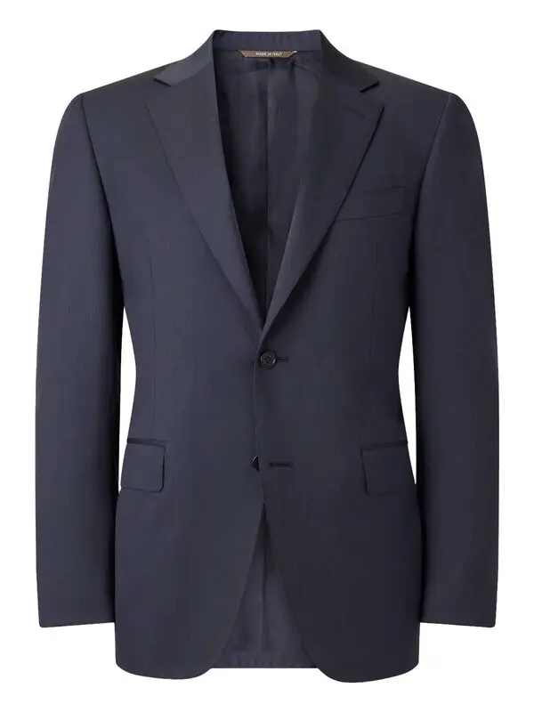 Canali Wool Suit Jacket - Blue