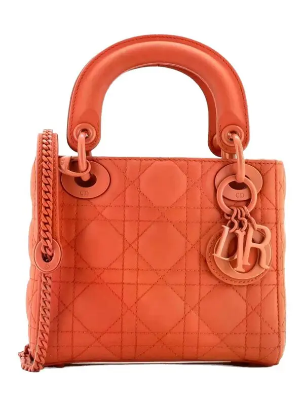 Dior Ultra Matte Lady Mini Shoulder Bag - Orange