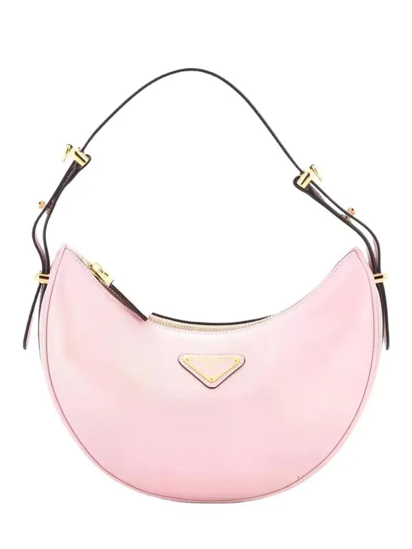 Prada Arque Half Moon Small Hobo Bag - Pink