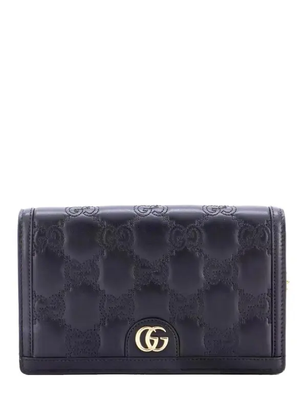 Gucci Gg Marmont Chain Wallet - Black