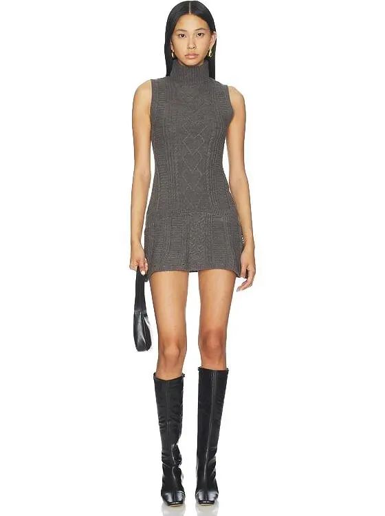 MORE TO COME Agnes Mini Dress - Grey