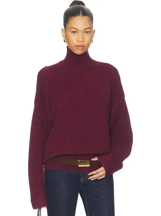 SEROYA Elsa Turtleneck Sweater - Pinot