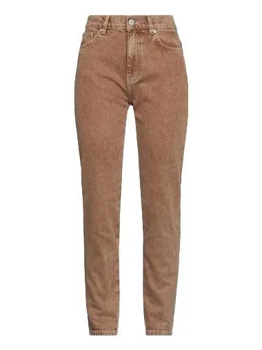 TWINSET Faded Tapered Leg Mom Jeans - Rust