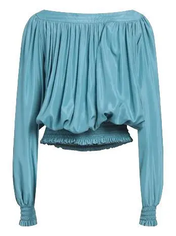Moschino Pastel Acetate & Silk Top - Blue