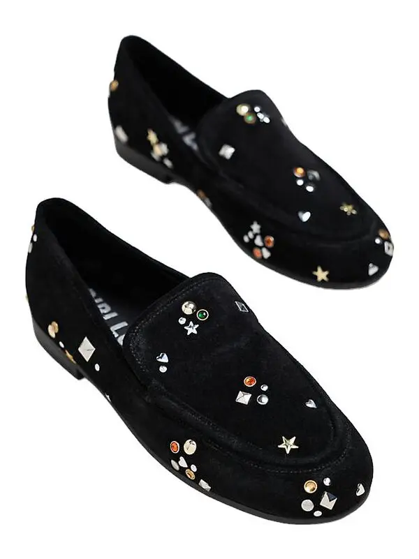 BIBI LOU Icon Studded Loafers - Black