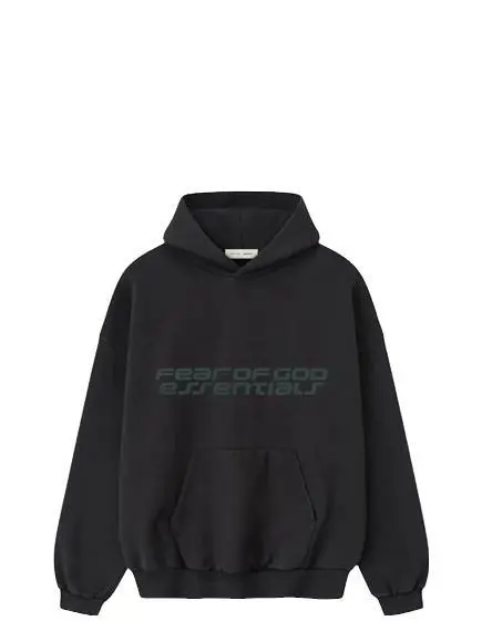 Fear Of God Essentials Heavy Fleece 90's Hoodie - Vintage Black