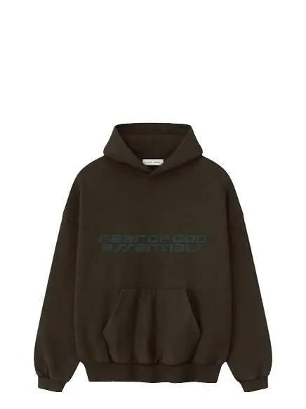 Fear Of God Essentials Heavy Fleece 90's Hoodie - Brown
