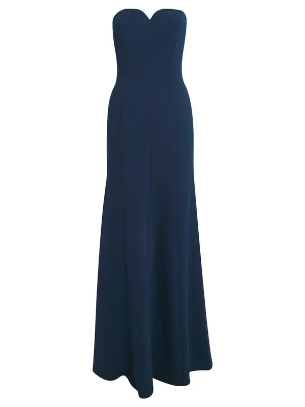 Jenny Packham Strapless Lust Maxi Gown - Navy