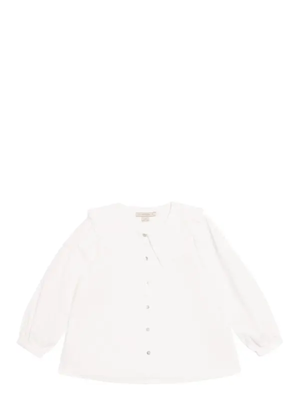 KONGES SLOJD Organic Cotton Coeur Blouse - White
