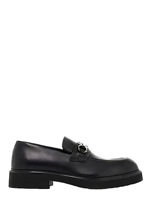 FERRAGAMO Leather Sneakers - Black