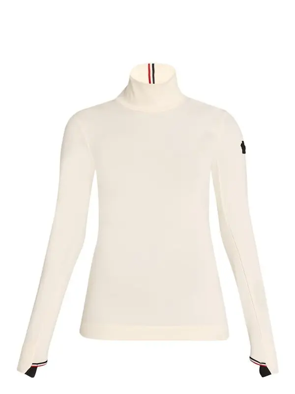 Moncler Polartec Base Layer Turtleneck - White
