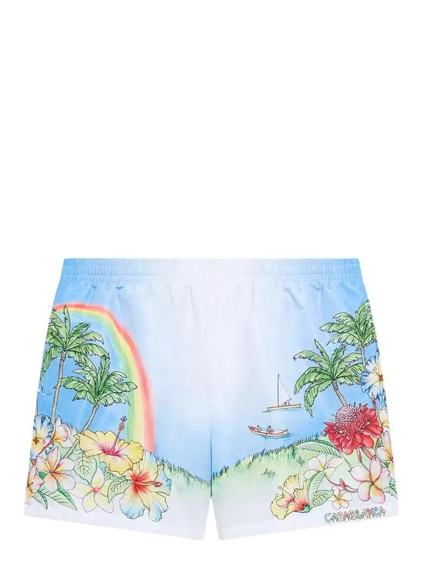 Casablanca Aloha Swim Shorts - Multicolor