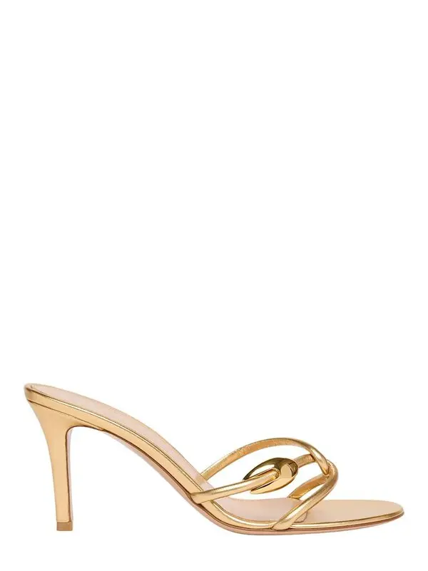 GIANVITO ROSSI Metallic Serpent Ankle-strap Sandals - Mekong