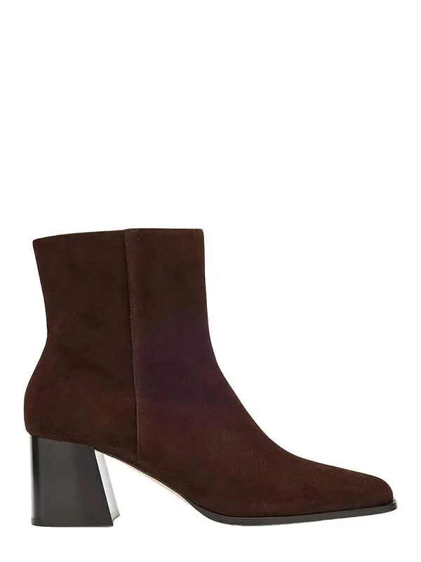 JIMMY CHOO Linne Suede Ankle Booties - Chocolate