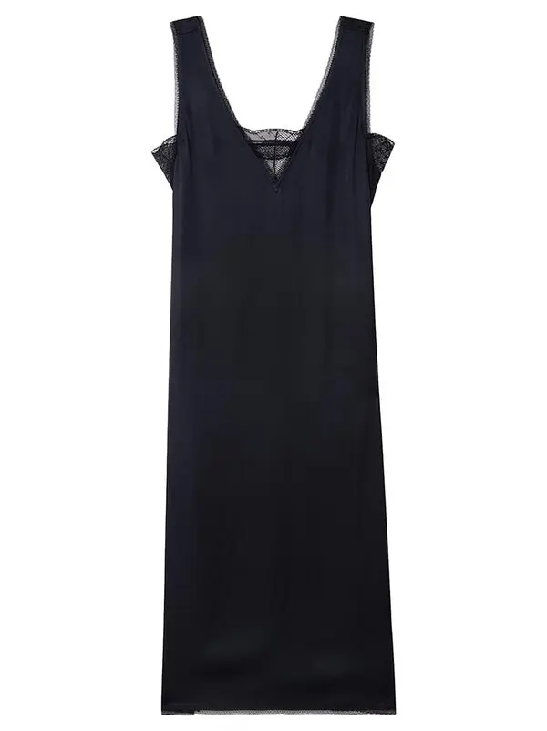 Zadig&Voltaire Renzo Satin Slip Dress - Black