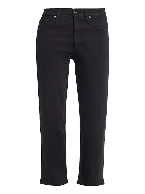 Rag & Bone Flexi Harlow Mid-rise Jeans - Black