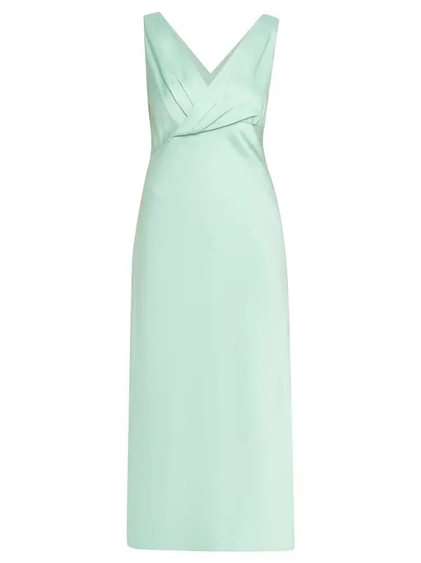 JASON WU Sleeveless Crepe Satin Maxi Dress - Pale Sage