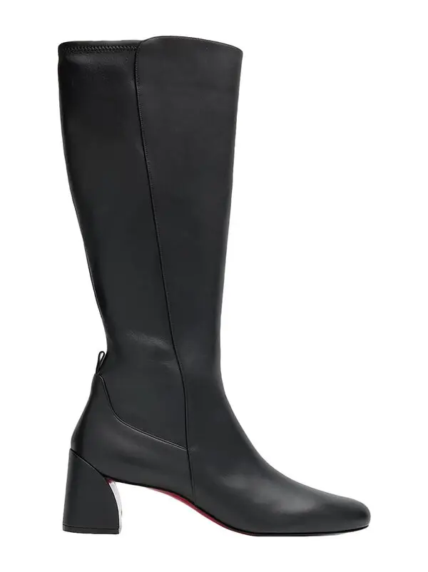 CHRISTIAN LOUBOUTIN 55mm Jane Botta Leather Knee-high Boots - Black