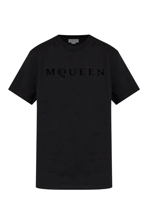 Alexander McQueen T-shirt With Logo - Black