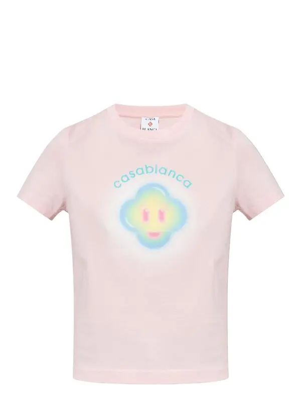 Casablanca Logo T-shirt - Pink