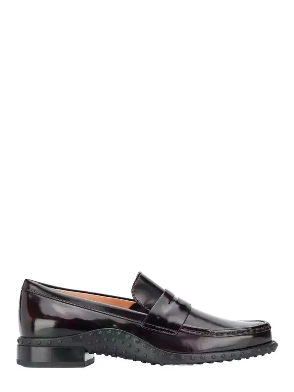 TOD'S Gommino Penny Bar Loafers - Black