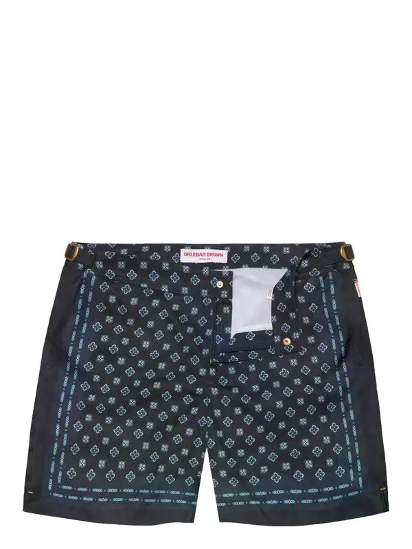 Orlebar Brown Bulldog Printed Swim Shorts - Blue