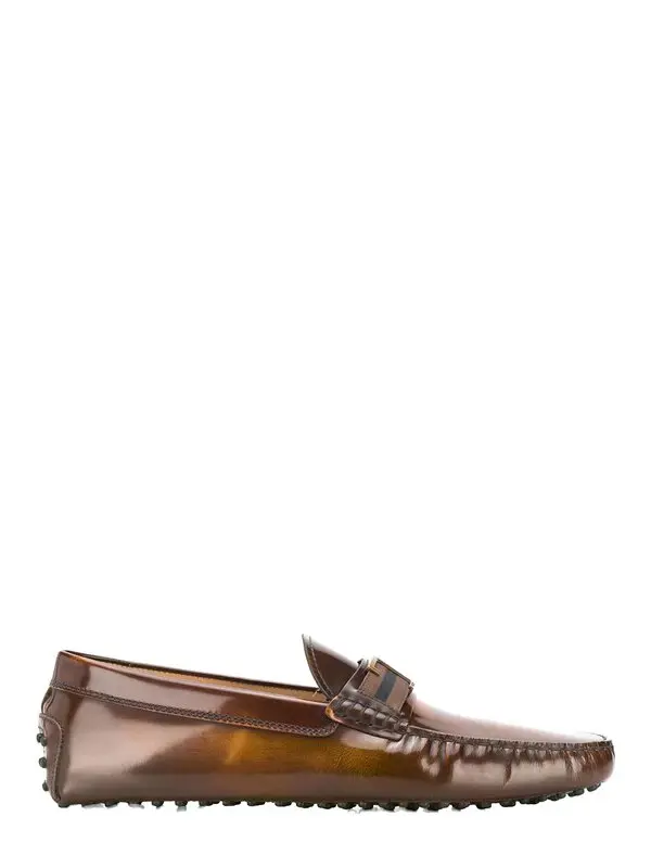 TOD'S T Logo Loafers - Brown