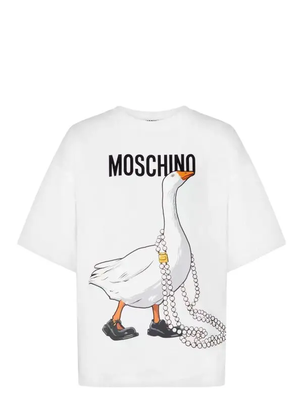 Moschino Graphic Print T-shirt - White