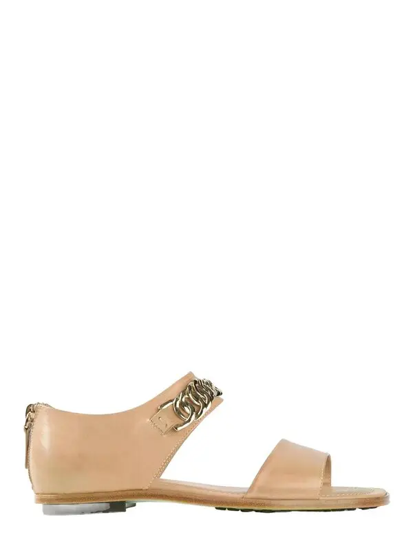 TOD'S Chain Trim Sandals - Neutrals