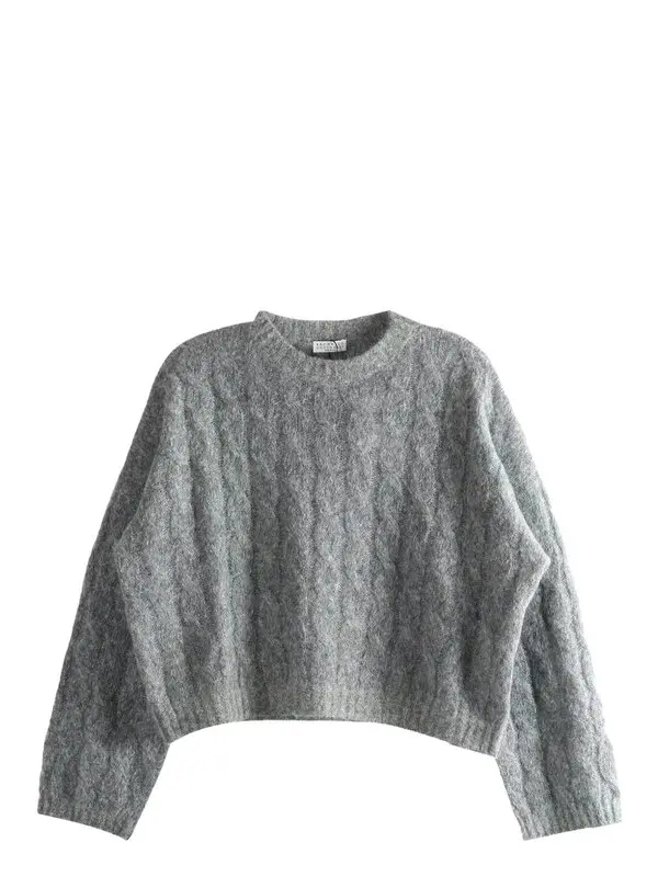 Brunello Cucinelli Cable-knit Sweater - Grey