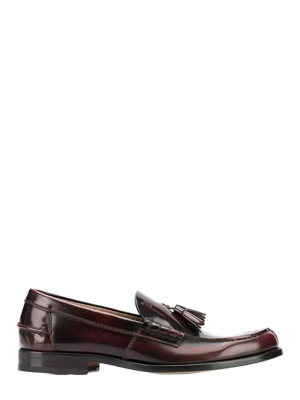 TOD'S Tasseled Loafers - Red