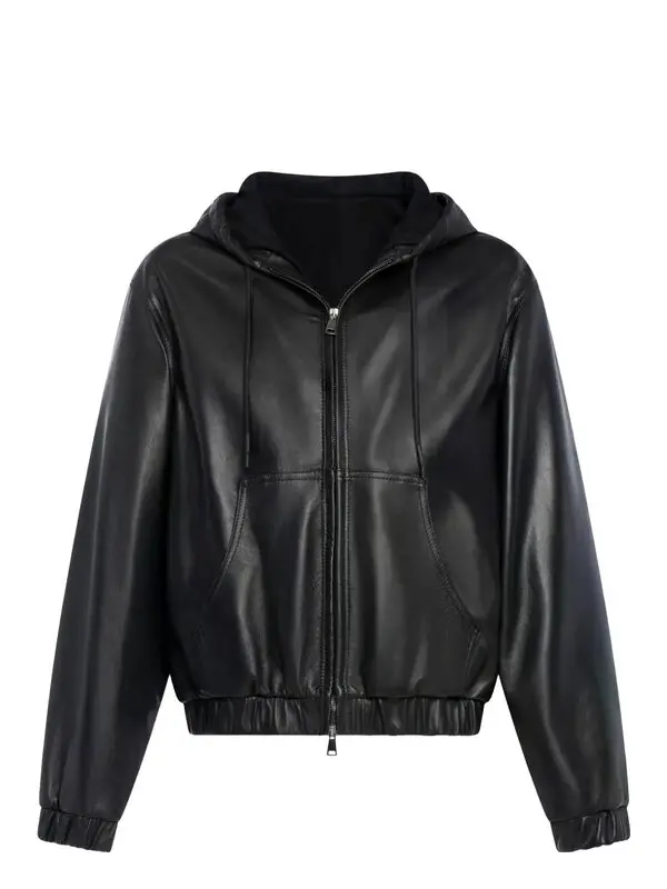 FRANZESE COLLECTION Leather Jacket - Black