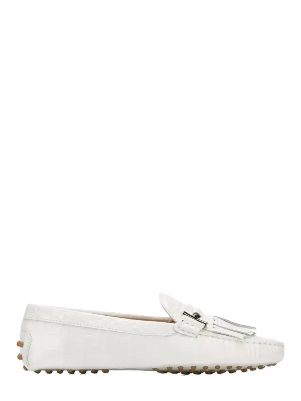 TOD'S Gommino Driving Shoes Loafers - White