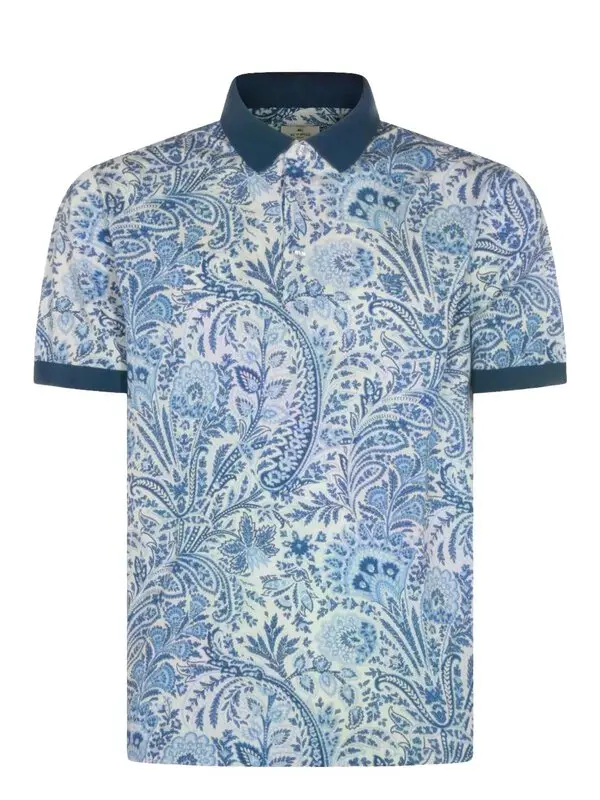 Etro Paisley-print Polo Shirt - White