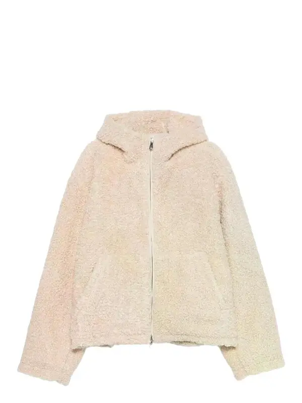 COLE BUXTON Hooded Zip-up Jacket - Neutrals