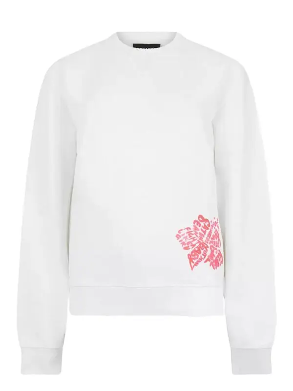 Dsquared2 Hibiscus Graphic Crewneck Knitwear - White