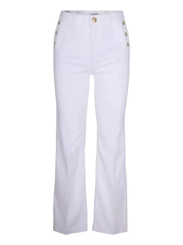 Liu Jo Button-detailed Jeans - White