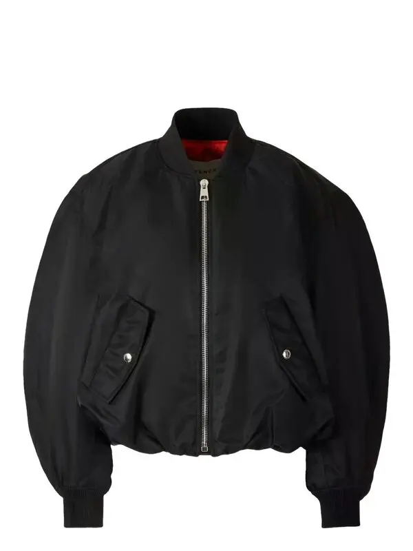 Givenchy High Collar Flap Pocket Coat - Black