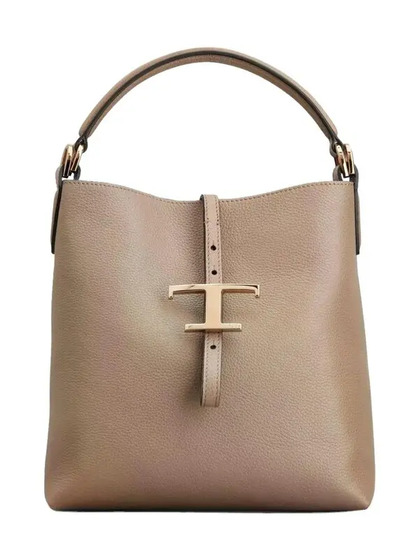 TOD'S T Timeless Mini Bucket Bag - Brown