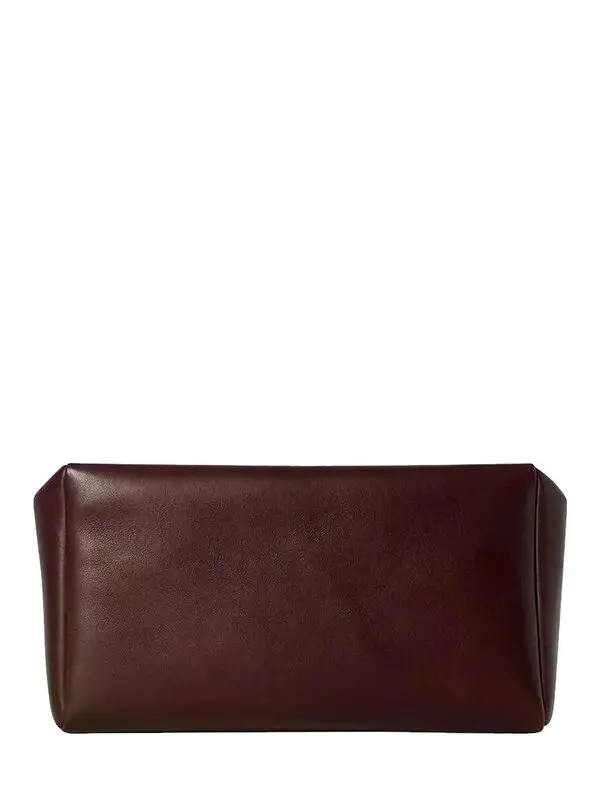 THE ROW Leather Clutch - Red