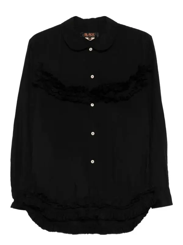 BLACK COMME DES GARÇONS Ruffled Buttoned Shirt - Black