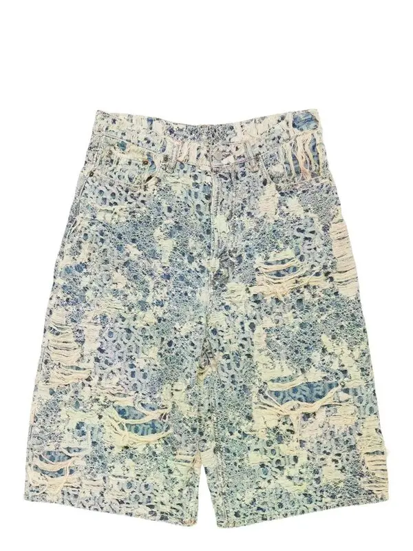 Acne Studios Distressed Shorts - Blue