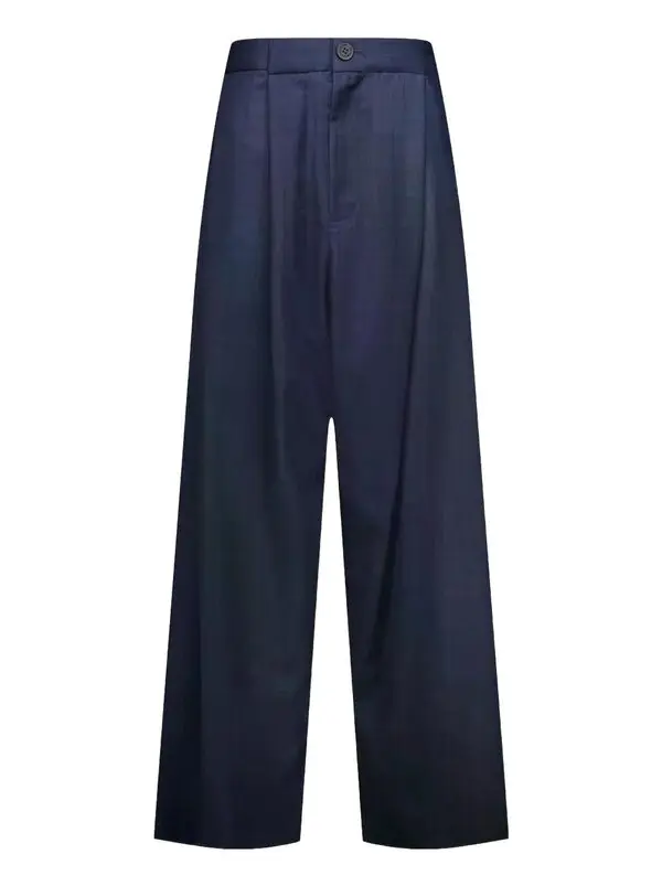 Natasha Zinko Pleated Trousers - Blue