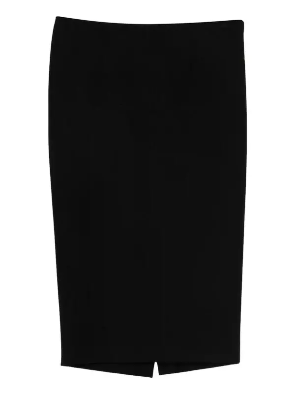ROMEO GIGLI 1990s Wool Pencil Skirt - Black