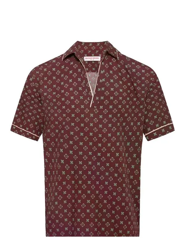 Orlebar Brown Ridley Printed Short-sleeve Top - Red